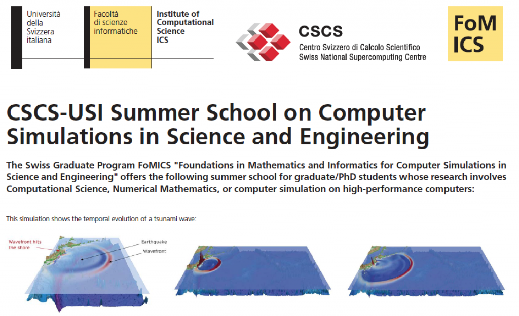 CSCS-USI Summer School on Computer Simulations in Science and ...